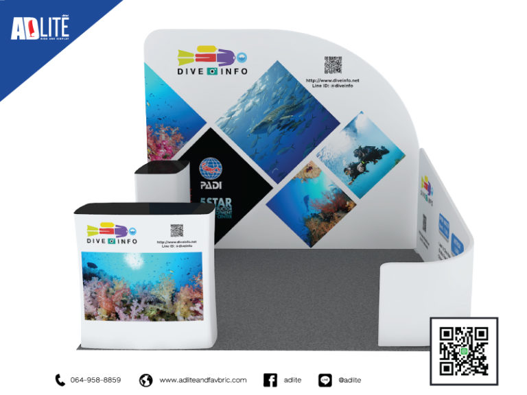 ออกแบบบูธ รับทำบูธ ราคาถูก - Adlite ผู้ผลิตอุปกรณ์ออกบูธคุณภาพ